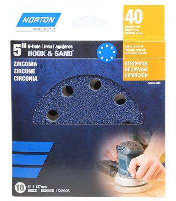 Norton Ceramic Sanding Discs 120 Grit 8 Hole 7 Inch 1 Each 50163-038 ...